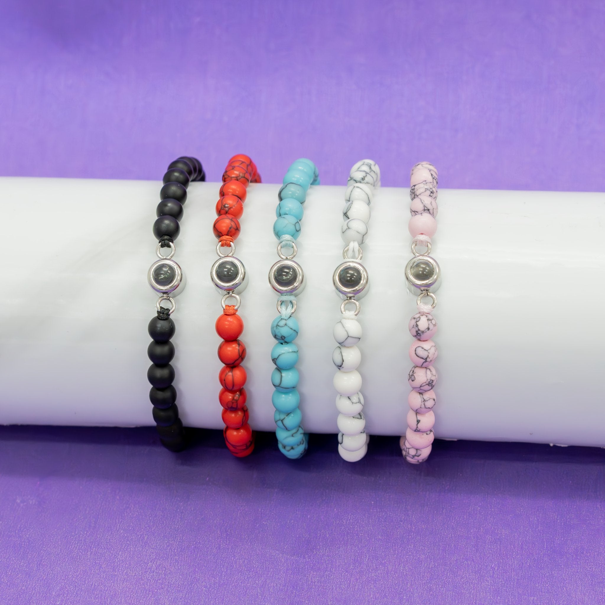 Color Photo Bead Bracelet | Projection Bead Photo Bracelet | Photo ...