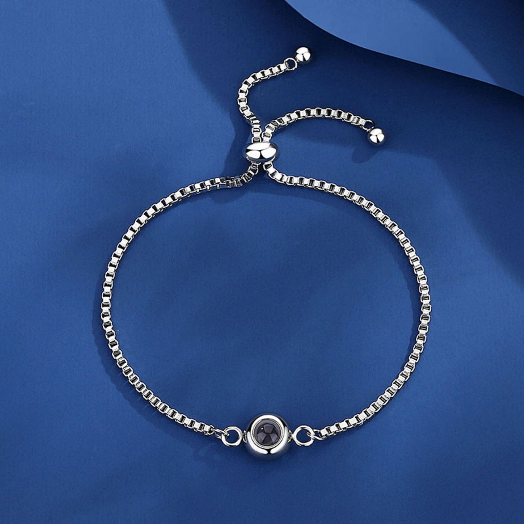 Women's Color Photo Bubble Slider Chain Bracelet – Photo Jewels